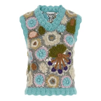Ganni Femme, Pulls, Multicolore, Taille: 38 FR Dreamy Floral Vest