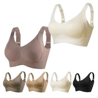Generic Soutien-gorge push-up sans couture pour femme - Soutien-gorge push-up r&eacute;glable sans fil - Couverture compl&egrave;te douce et sans couture, 2 pi&egrave;ces C., 3XL