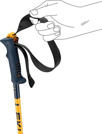 Leki Kinder Spitfire Lite Skistöcke, Denimblue-aegeanblue-Mustard, 115CM