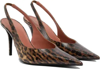 Amina Muaddi Femme, Chaussures, Brun, Taille: 39 EU Anok Sling 90