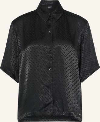 HUGO BOSS Schlafshirt Monogram schwarz