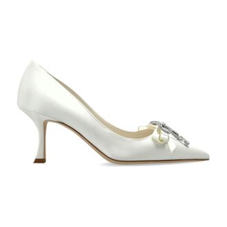 Jimmy Choo London Auria 70 Pump - - Shoes - Damen - Wei&szlig; - 38 1/2 EU