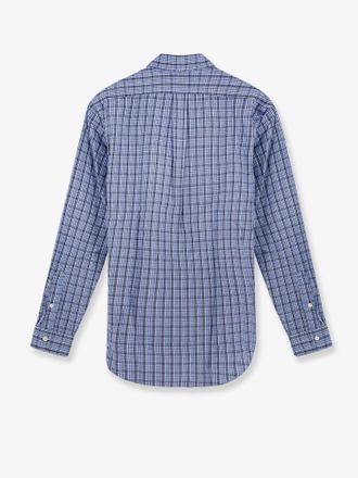 Polo Ralph Lauren Mens Cotton Shirt Custom Fit Blue