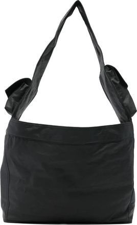 Yohji Yamamoto large Newspaper flap-pocket tote bag - Schwarz
