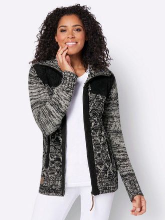 Witt Strickjacke Strickjacke Langarm Mustermix gestrickt, Jersey