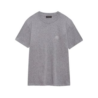 Anine Bing Femme, Tops, Gris, Taille: 38 FR Wagner Soft Stencil T-shirt