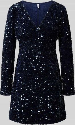 Pieces Paillettenkleid mit V-Ausschnitt