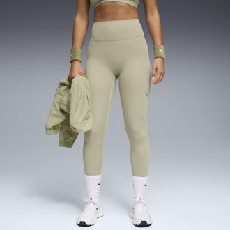 Puma SHAPELUXE High-Waist-Trainingsleggings Damen, Kleidung, Gr&uuml;n, XXL