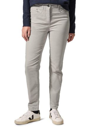 Cecil Damen Hose im Velvet-Look