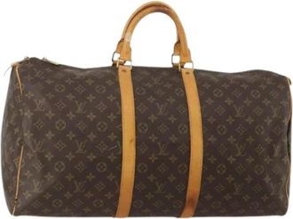 Louis Vuitton Sac Boston Keepall 55 doccasion - Femme - Pre-owned - Brun - Taille: ONE Size