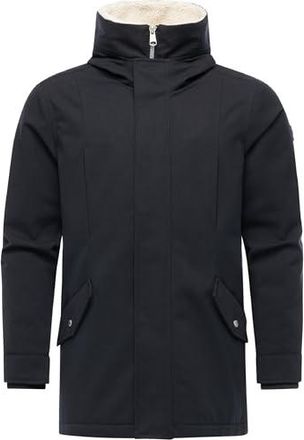 Ragwear Mr Cany YOUMODO S-3XL Parka chaude pour homme Veste dhiver longue imperm&eacute;able avec applications en fausse fourrure et bretelles de sac &agrave; dos &agrave; lint&eacute;ri