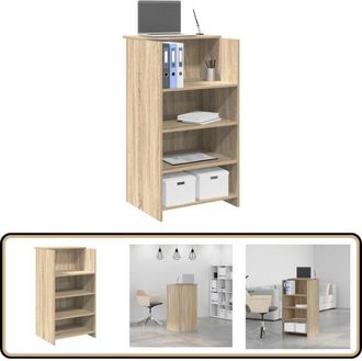 vidaXL vidaXL Empfangstheke Sonoma-Eiche 55x50x103,5 cm Holzwerkstoff