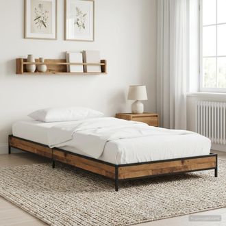 vidaXL Vidaxl Struttura Del Letto Legno Antico 80 X 200 Cm