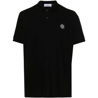 Stone Island Homme, Tops, Noir, Taille: 3XL Polo Slim-Fit