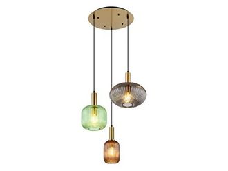 Globo Lighting Lampe suspendue Normy rond en laiton - 15469-3H
