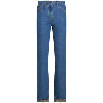 Etro Blaue Denim Gerades Jeans f&uuml;r Frauen - - Jeans - Damen - Blau - W29