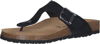 Tamaris Damen Footbed Styles Leder; BLACK/schwarz; 36 EU