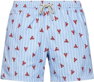 MC2 Saint Barth Homme, Maillots de bain, Bleu, Taille: S Lob Double Stripes 3041 Swim Shorts