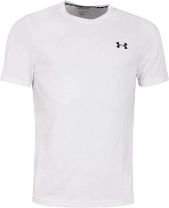 Under Armour UA Seamless SS, sportliches und atmungsaktives T-Shirt, bequemes Sportshirt mit Anti-Odor Technologie und 4-Wege-Stretch Herren, Weiß (White / Black),