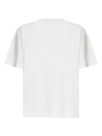 Bottega Veneta Mens Cotton T-Shirt Chalk White T-Shirts And Polos