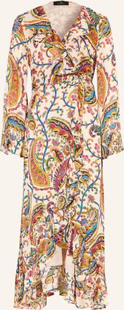 Etro Etro Wickelkleid Aus Seide Mit Volants rot