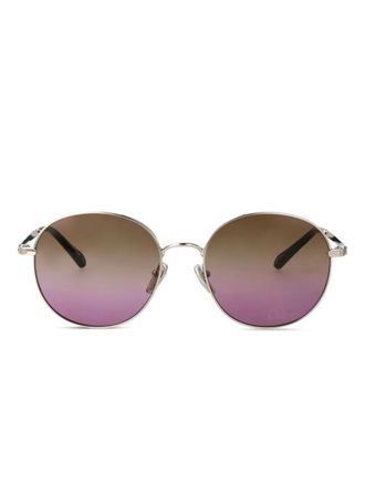 Chlo&eacute; Sonnenbrille mit rundem Gestell - Silber