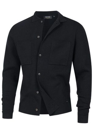 Indicode Sommerjacke Herren INBellino Cardigan Herrenstrickjacke Moderne Strickjacke mit Kentkragen und Brusttaschen