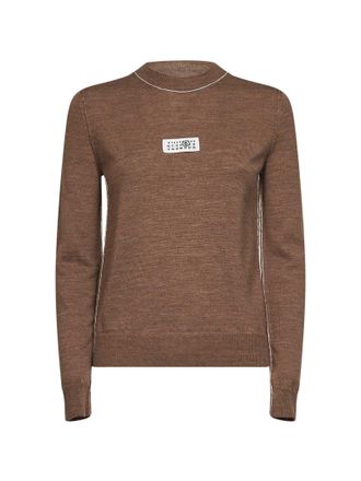 Maison Margiela Virgin Wool-Blend Sweater - Brown