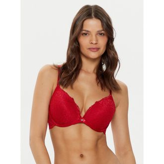 Hunkem&ouml;ller B&uuml;gel-BH Marine 300245 Rot
