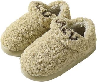 Generic Pantoufles chaudes en coton pour homme et femme - Confortables et douces - Chaudes - Doublées et moelleuses - Pour lhiver - Pour lextérieur et lintéri