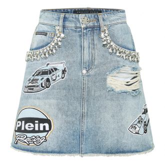 Philipp Plein Minirock Racing - - Skirts - Damen - Blau - S