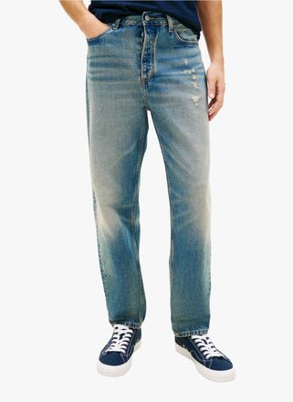 Tommy Hilfiger Jean ample effet d&eacute;lav&eacute; en coton