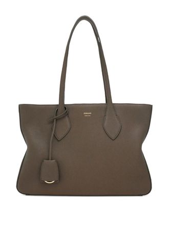 Ferragamo sac cabas médium en cuir - Marron