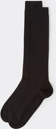 Calzedonia Lange Herrensocken Aus Elastischer Baumwolle Schwarz