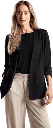 Street One Damen A212211 Offener Blazer, Schwarz, 46
