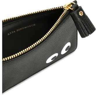 Anya Hindmarch EYEs-Motif Leather Card Case - Black