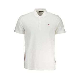 Napapijri Homme, Tops, Blanc, Taille: XL Polo Manches Courtes