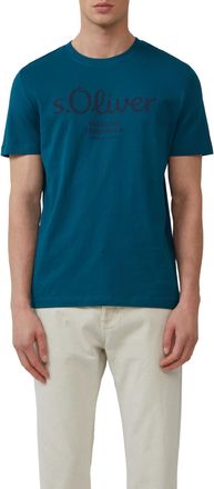 s.Oliver Baumwoll-T-Shirt mit Logo-Print