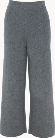 Kujten Pantalon cachemire pantacourt ample - Pantalon Pie