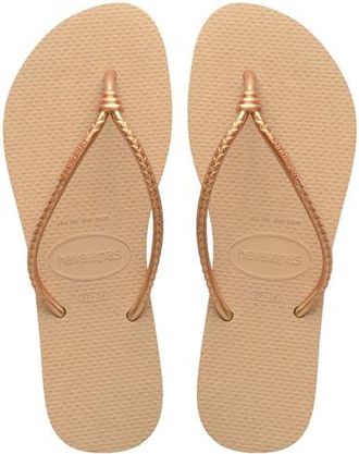 Havaianas Slim Tube, Tongs &Eacute;l&eacute;gantes, Confortables et Styl&eacute;es, Lani&egrave;res Avec Noeud, Femme