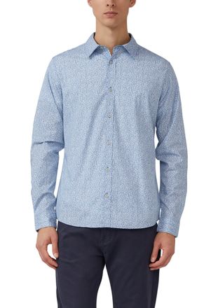 s.Oliver Slim Fit: Hemd aus Baumwollstretch mit All-over-Print