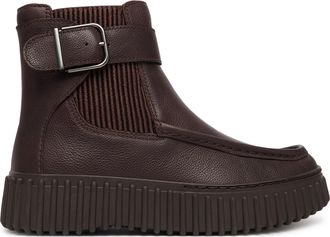 Clarks Stiefeletten Clarks Torhill Buckle 26327987 Braun