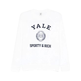 Sporty & Rich Damen, Sweatshirts & Hoodies, Wei&szlig;, XSGr&ouml;&szlig;e