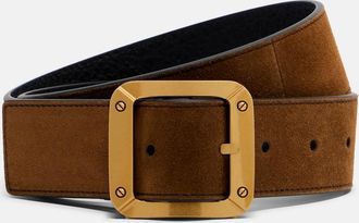 Acne Studios Ceinture r&eacute;versible en daim