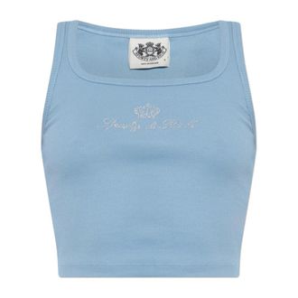 Sporty & Rich Femme, Tops, Bleu, Taille: 40 FR Top Sporty and Rich x Juicy