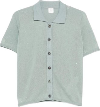 Eleventy Femme, Tops, Vert, Taille: 40 FR Polo