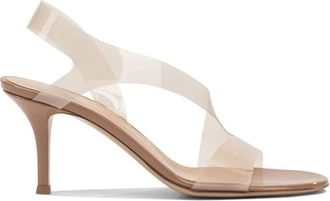 Gianvito Rossi Sandalen - Metropolis 70 Mm Heeled Sandals - Gr. 37 (EU) - in Grau - f&uuml;r Damen