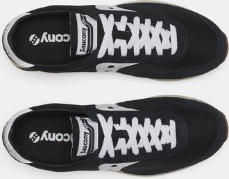 Saucony 80 Sneaker f&uuml;r Herren/Damen Unisex, Wildleder (Schwarz/Wei&szlig;)