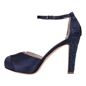Lella Baldi Femme, Chaussures, Bleu, Taille: 35 EU High Heel Sandales