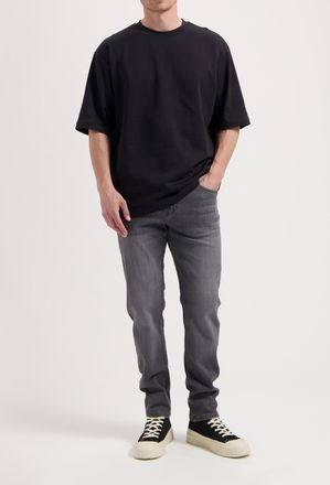 Mud Jeans Herren vegan Jeans Mid Slim Rick Authentic Schwarz